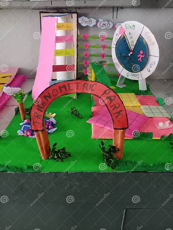 Model on Trigonometric Park in Mathematics for Class 10 Stock Photo ...