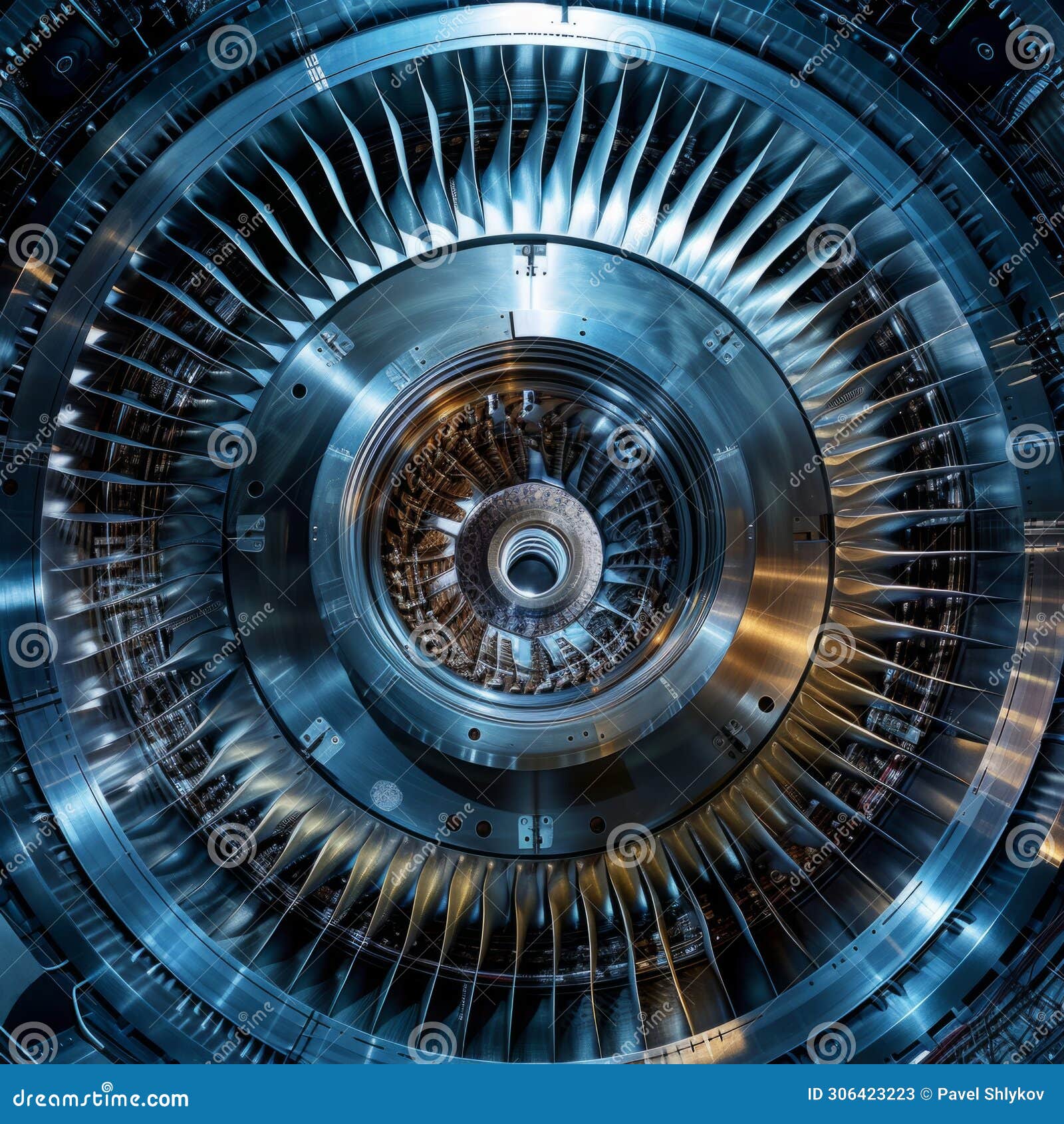 Model of Turbine Engine with Longitudinal Section for Studying ...