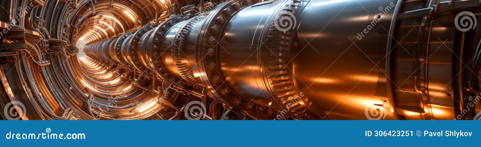 Model of Turbine Engine with Longitudinal Section for Studying ...