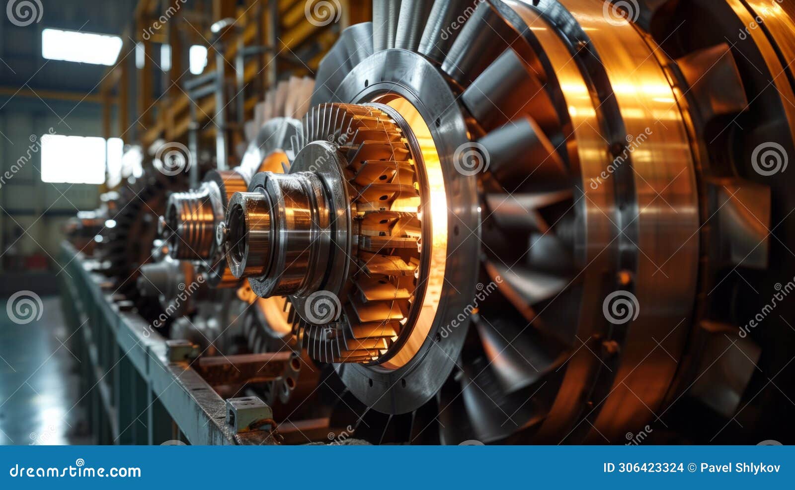 Model of Turbine Engine with Longitudinal Section for Studying ...