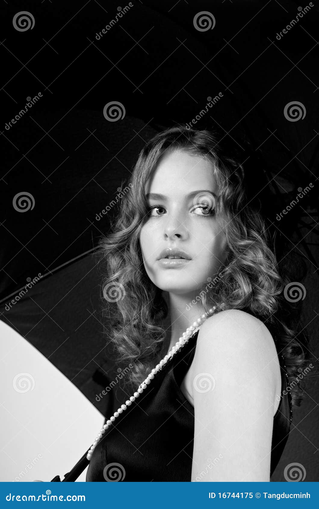 Model with umbrella stock image. Image of female, cosmetics - 16744175