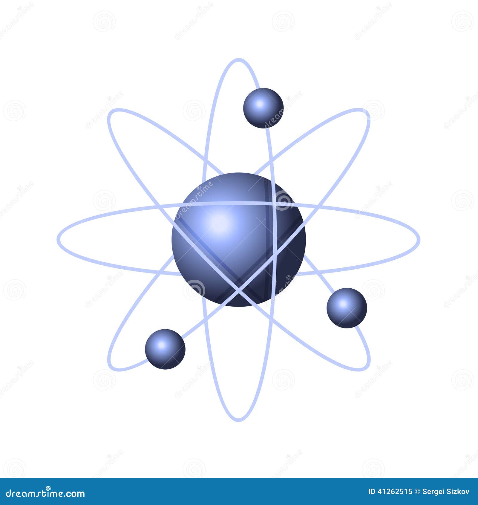 Model Van Abstract Atom Structure Vector Vector Illustratie ...