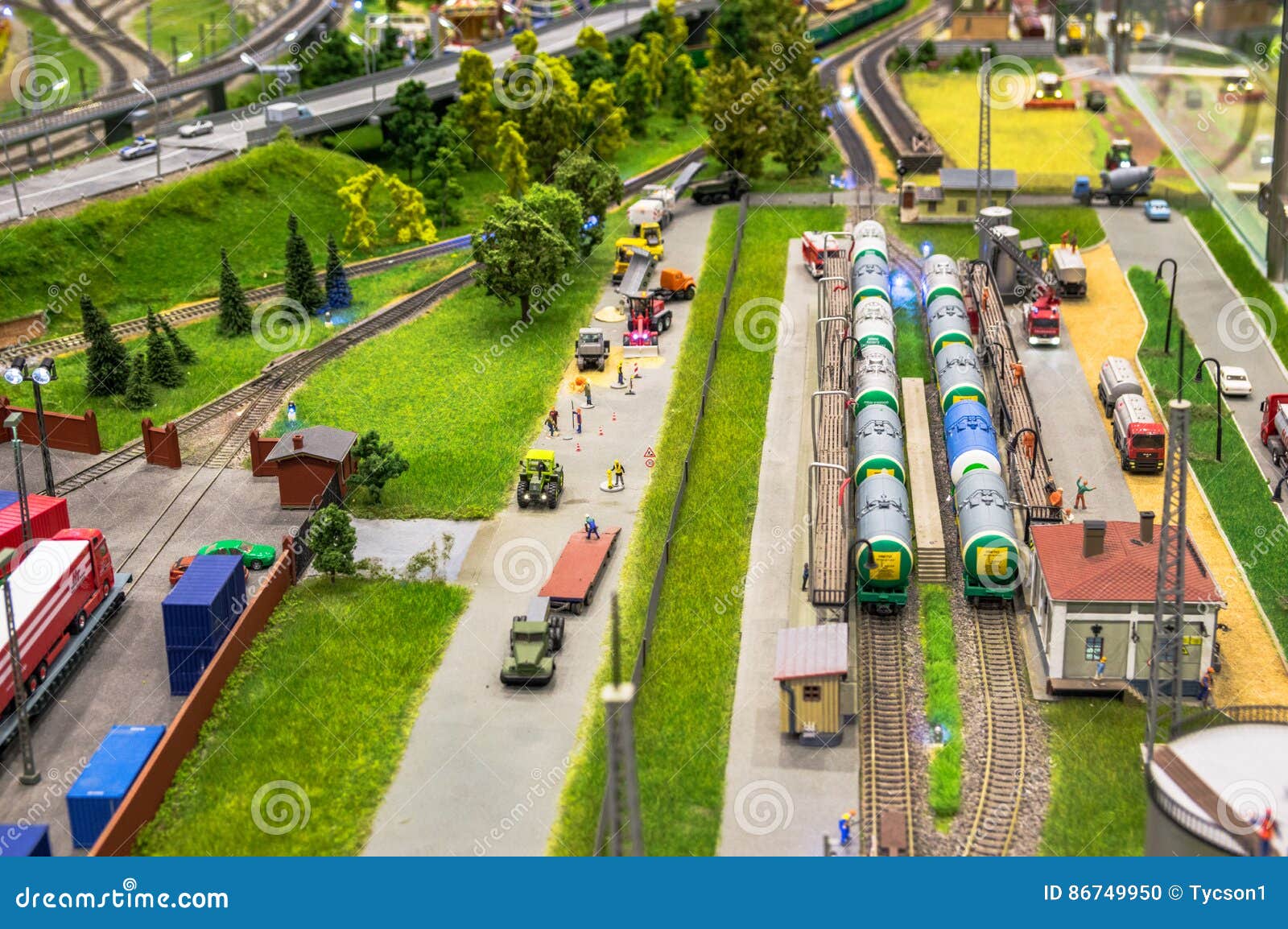 Model van spoorweg redactionele afbeelding. Image of rusland - 86749950