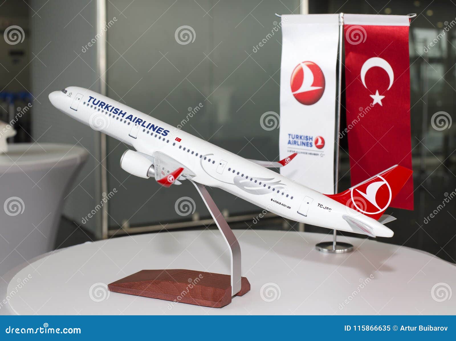 Model Van Turkish Airlines Boeing 737-800 Vliegtuigen Redactionele ...