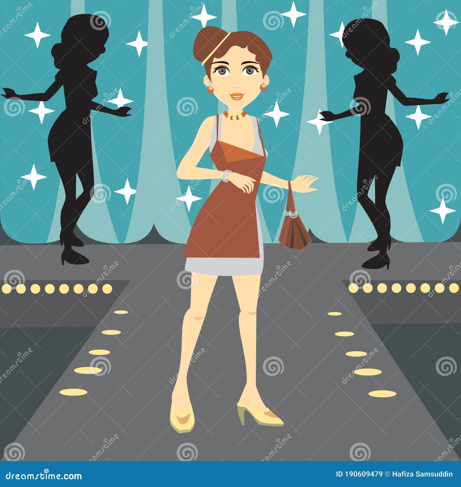 Model Walking Ramp. Vector Illustration Decorative Design Stock Vector ...