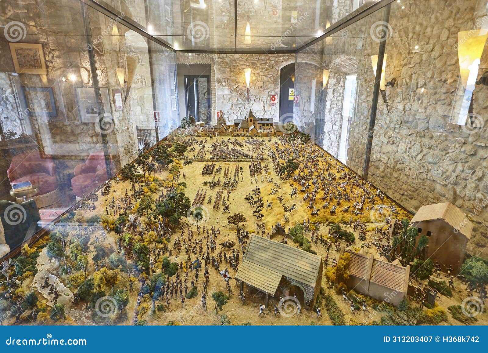 Model of Waterloo Battle with Tin Miniature Soldiers Troops. Strategy ...