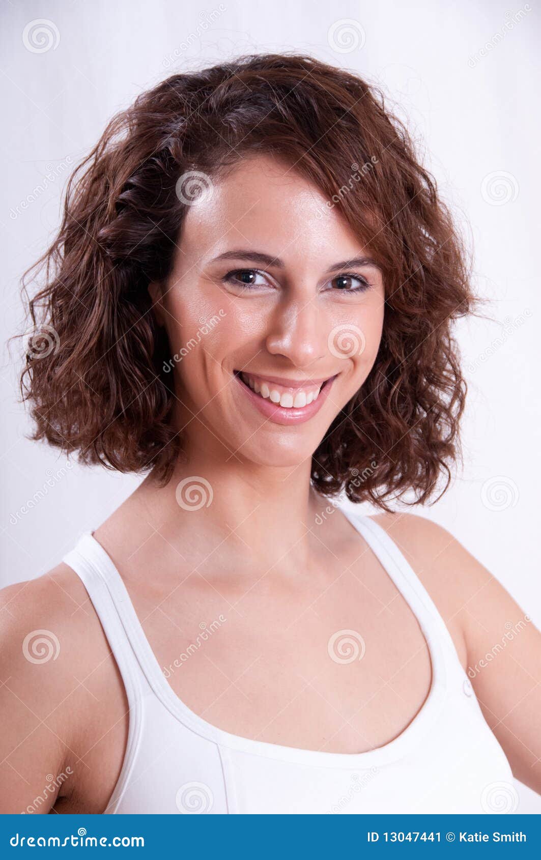 Model in White stock image. Image of happy, young, beautiful - 13047441