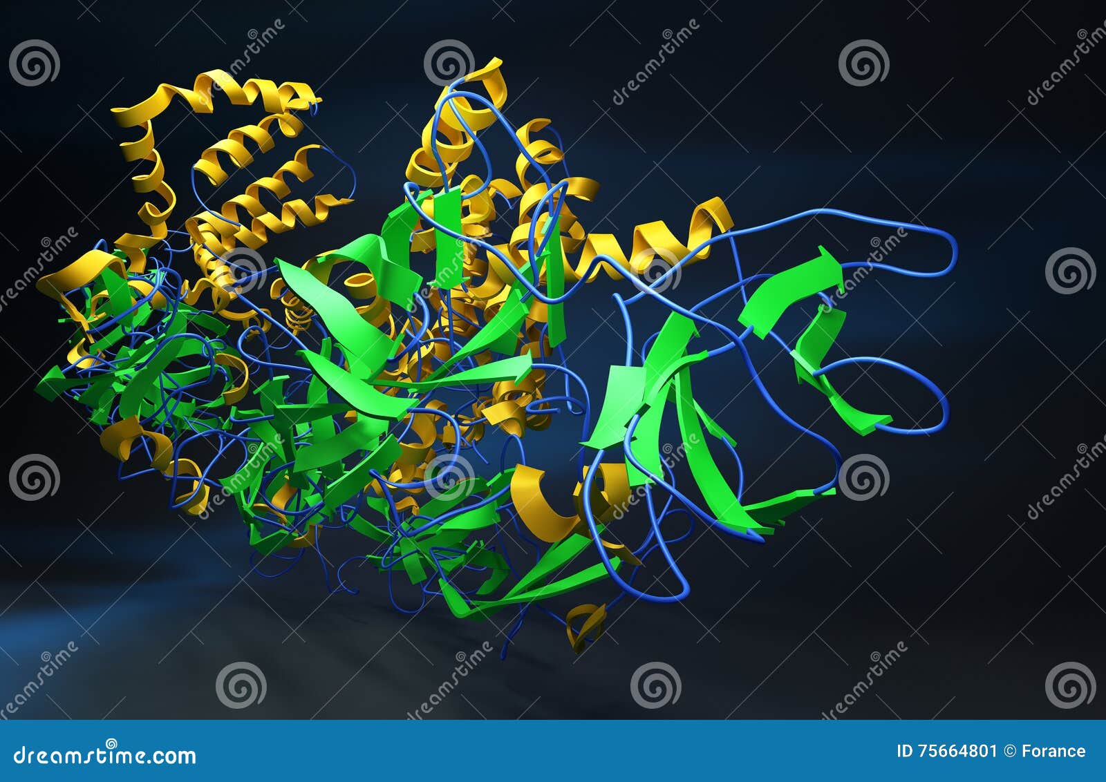 Model of Zika Virus Chain stock illustration. Illustration of ...