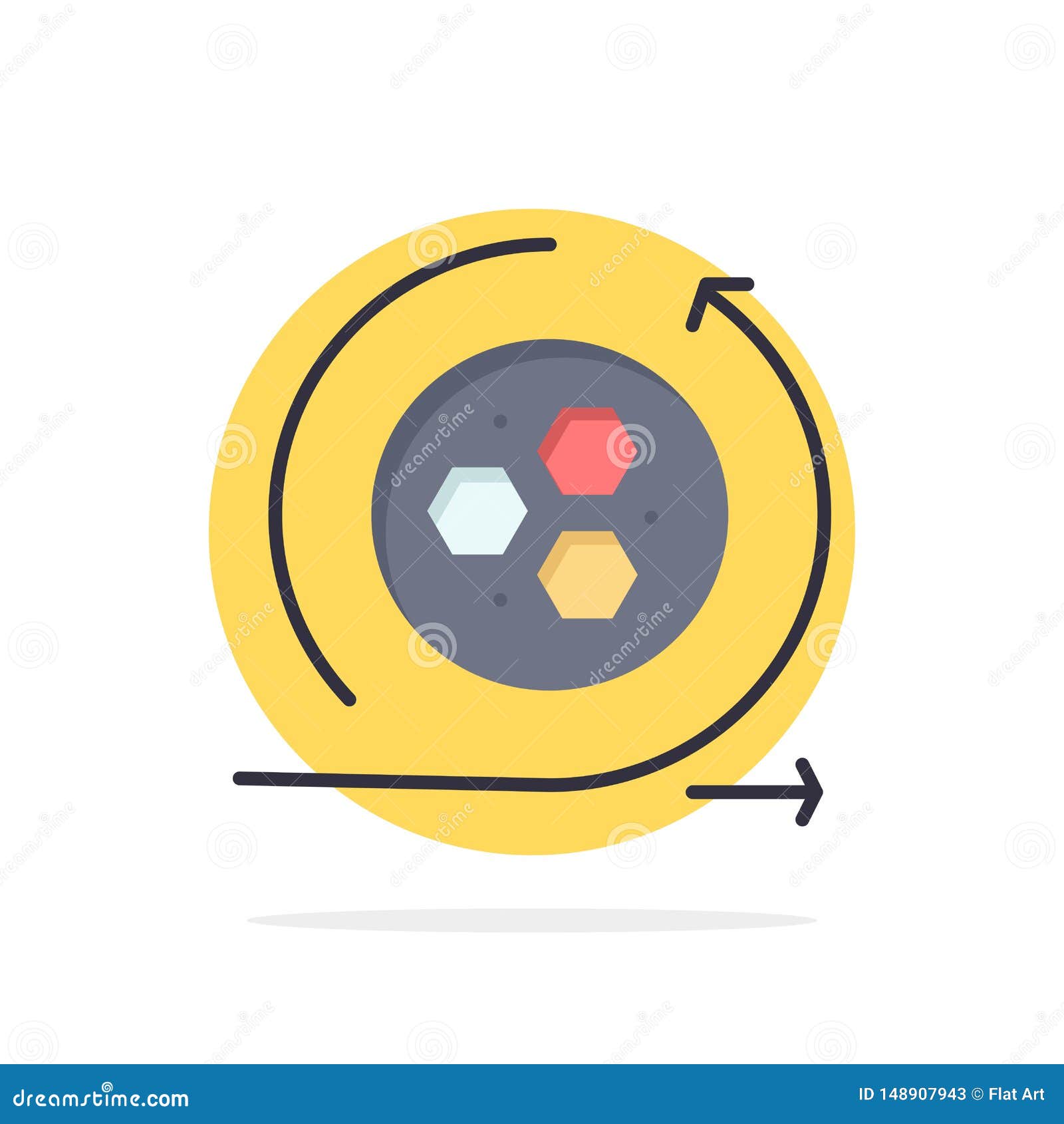 Modeling Api Modeling Science Abstract Circle Background Flat Color