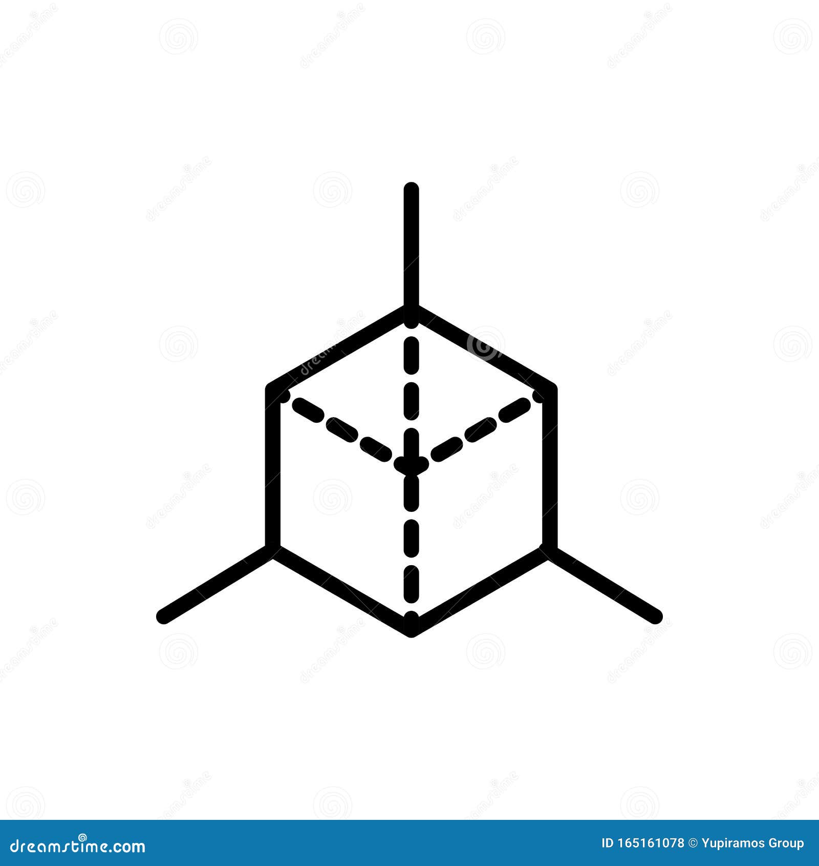 Modeling Architecture Icon Line Style Stock Vector - Illustration of ...