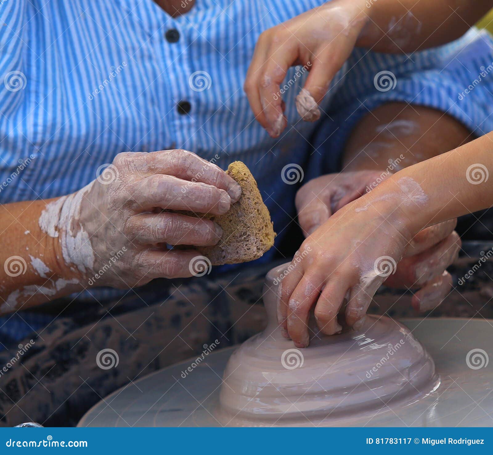 Modeling Clay in the Art Workshop Stock Image - Image of workshop ...