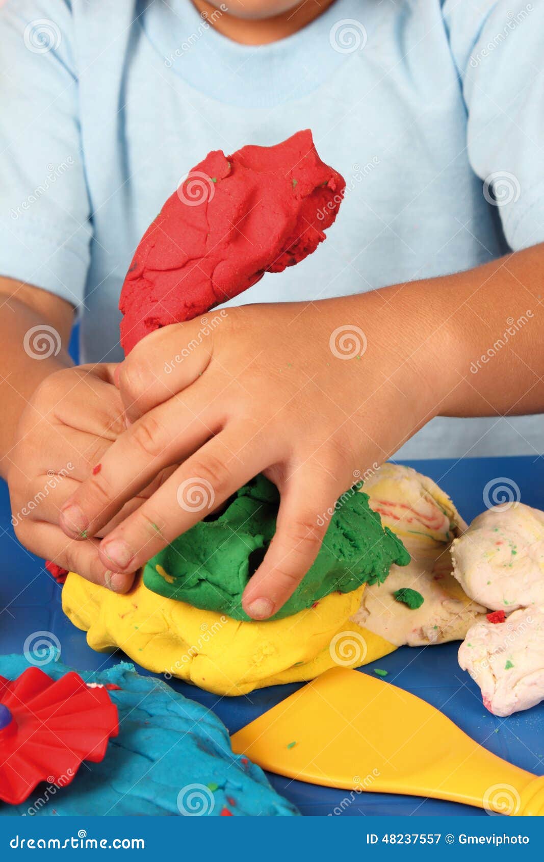Modeling clay stock image. Image of education, classroom - 48237557