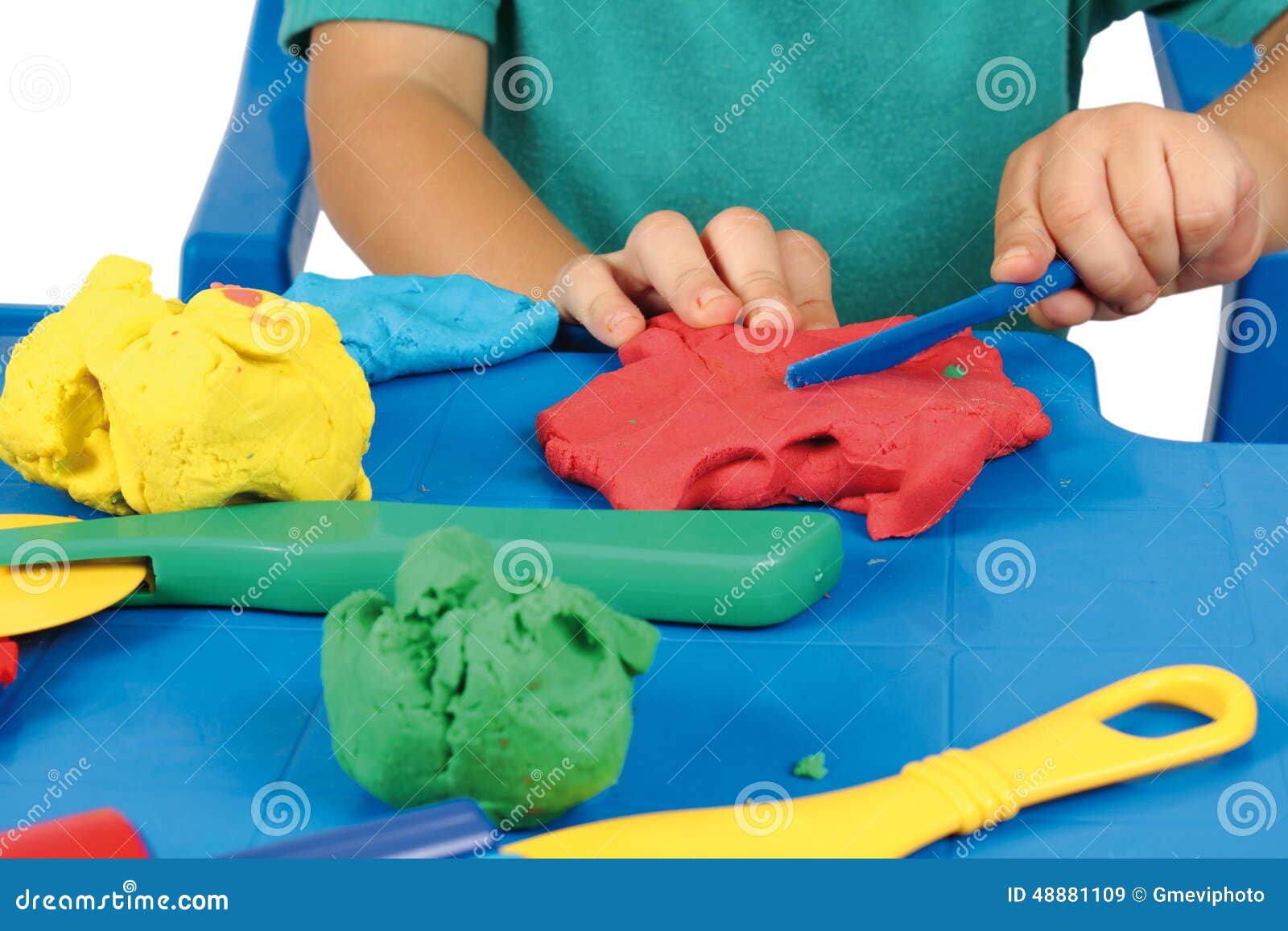Modeling clay stock image. Image of desk, play, elementary - 48881109