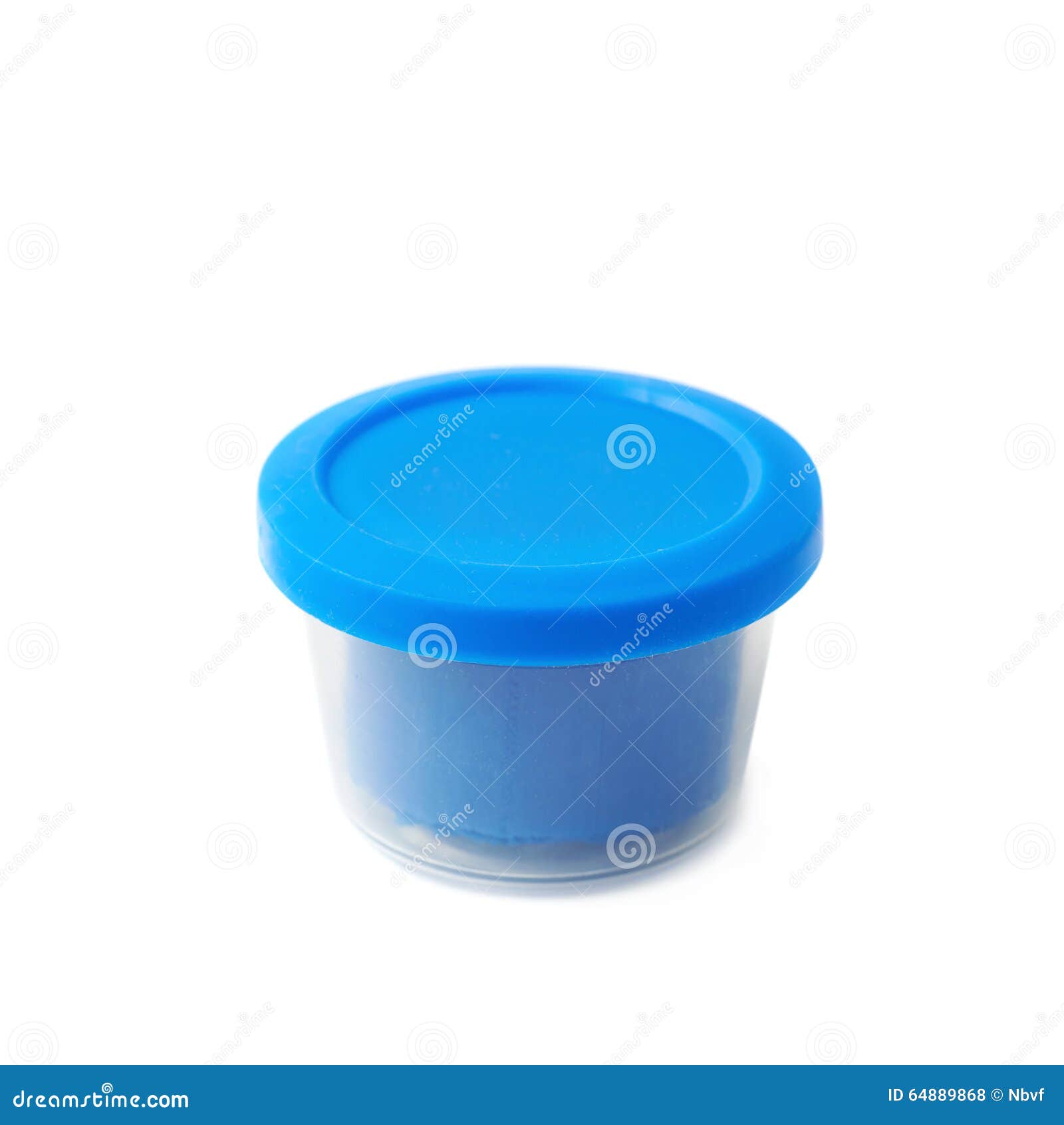 Modeling Clay in a Container Isolated Stock Photo - Image of container ...