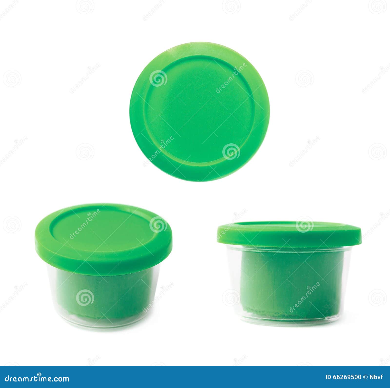 Modeling Clay in a Container Isolated Stock Photo - Image of colored ...