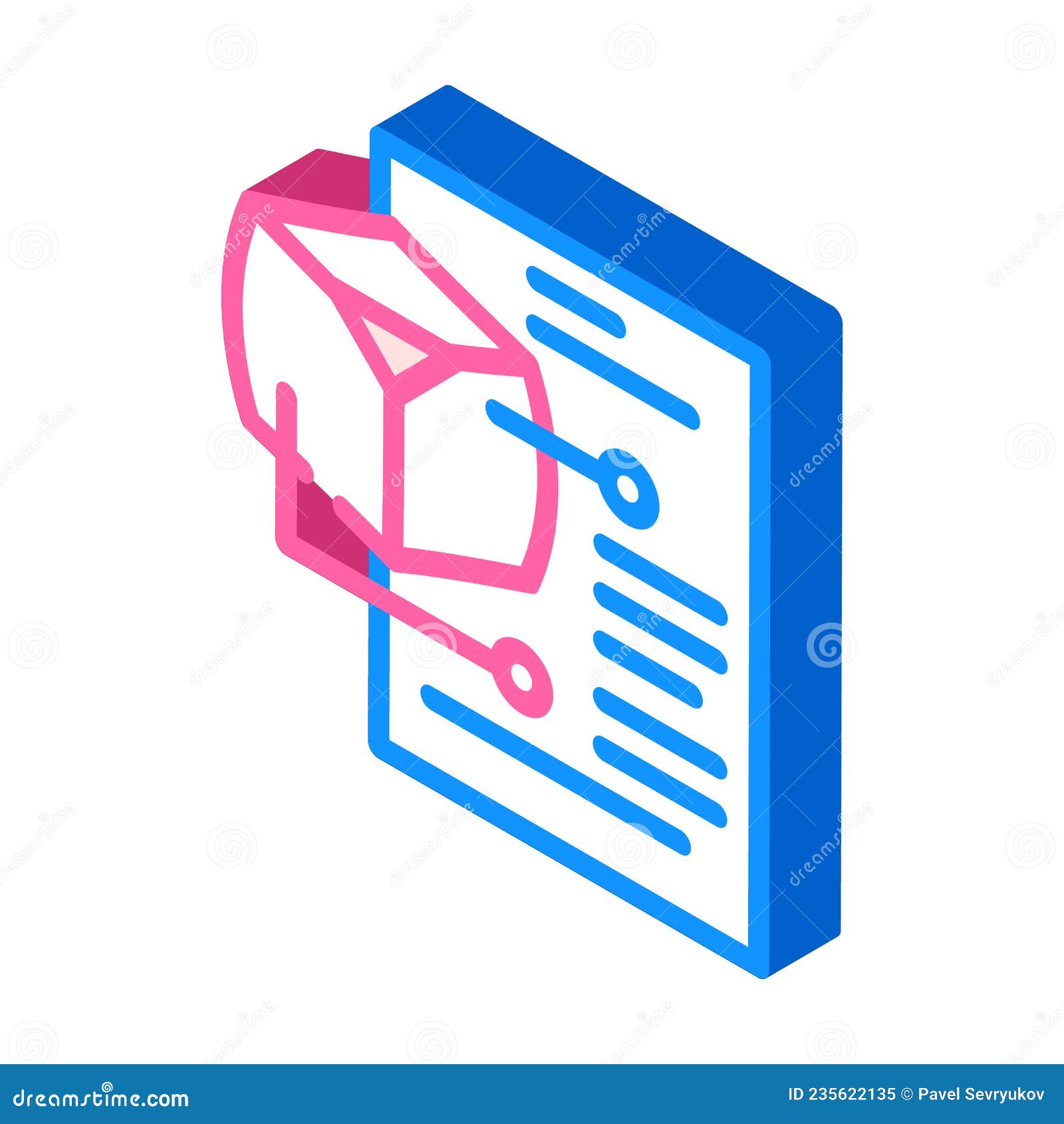 Modeling Data Science Isometric Icon Vector Illustration Stock Vector ...