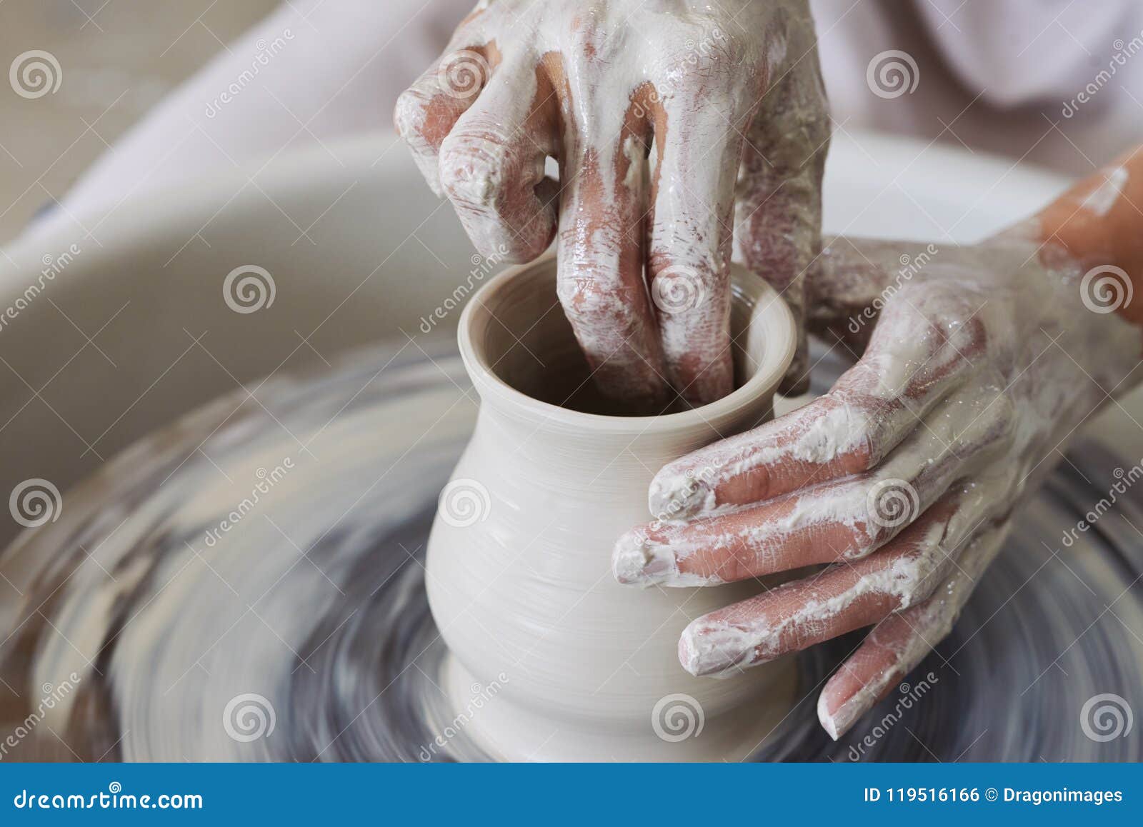 Modeling process stock photo. Image of pottery, craft - 119516166