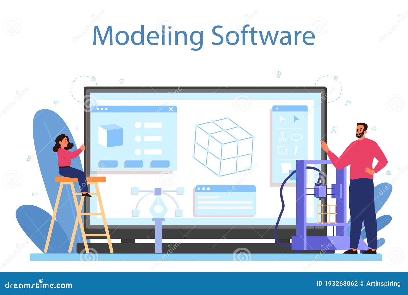 Modeling School Subject Online Service or Platform. Engineering, Stock ...