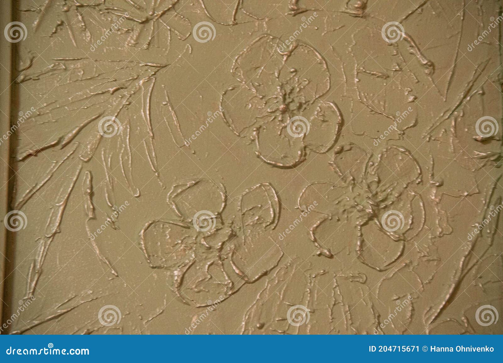 Modeling on the Wall. Flowers Pattern. Modeling Flowers on the Wall ...