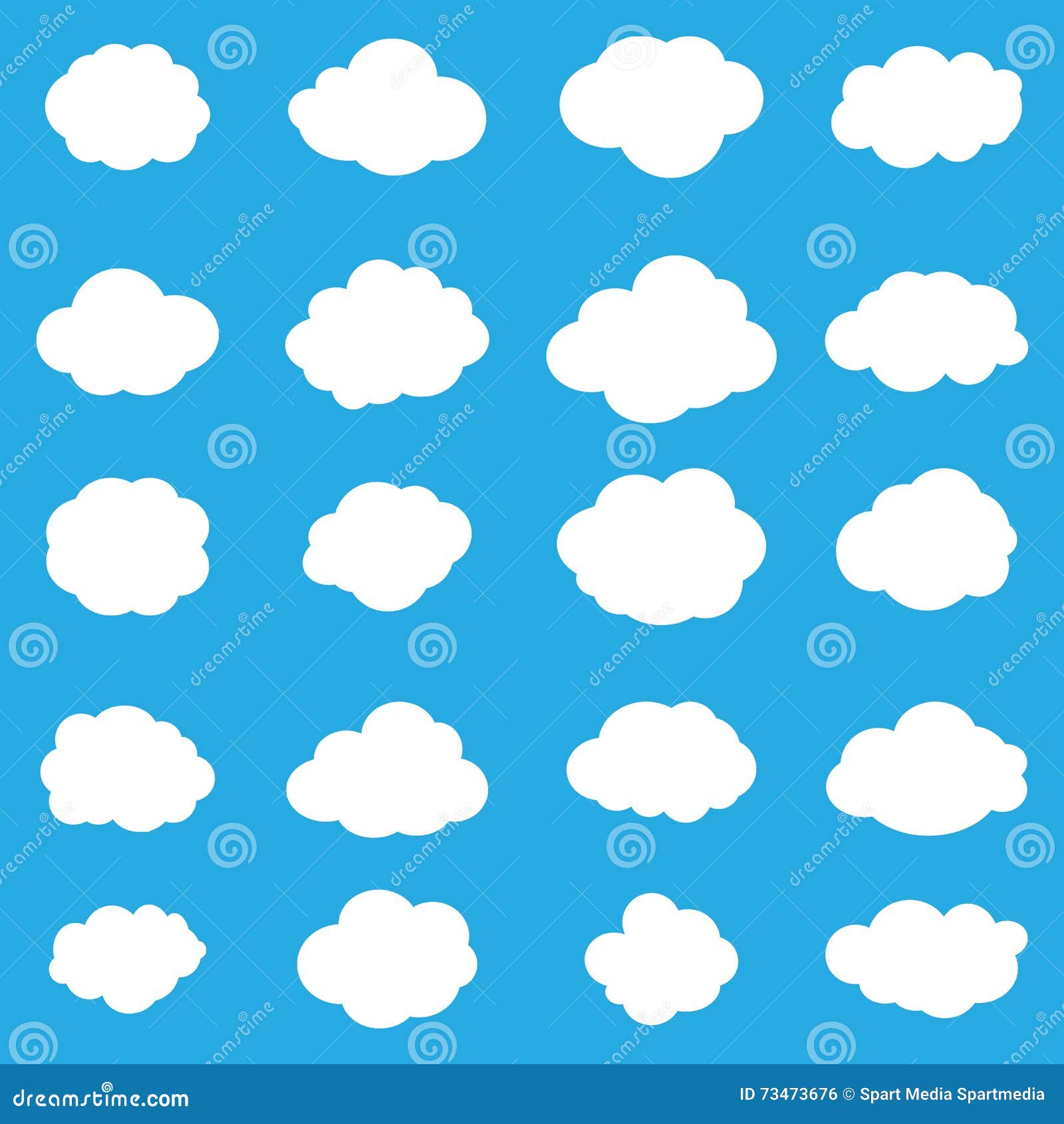 Modell med moln vektor illustrationer. Illustration av digitalt - 73473676