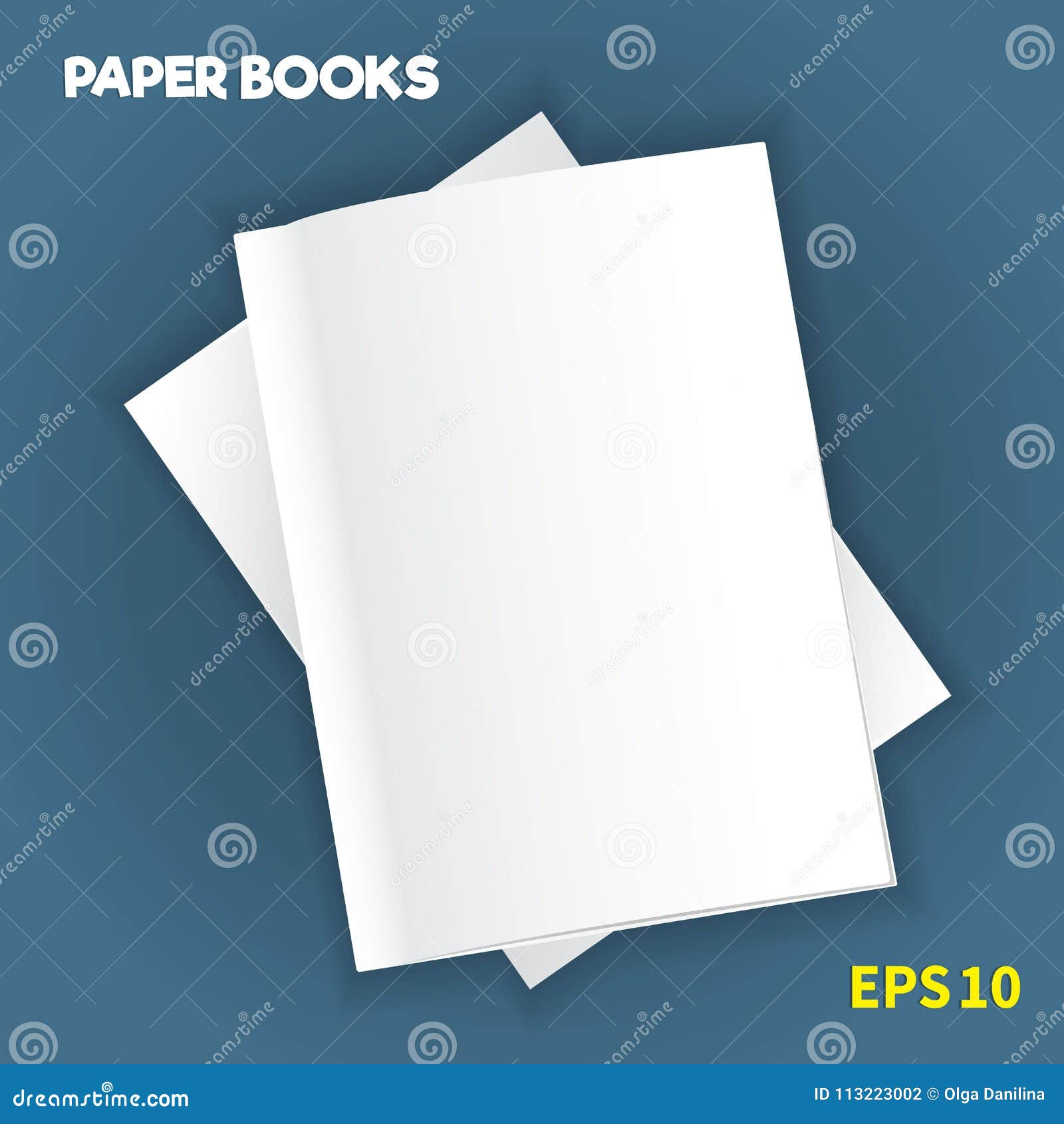 Modeller Av Papper Books-11 Vektor Illustrationer - Illustration av ...