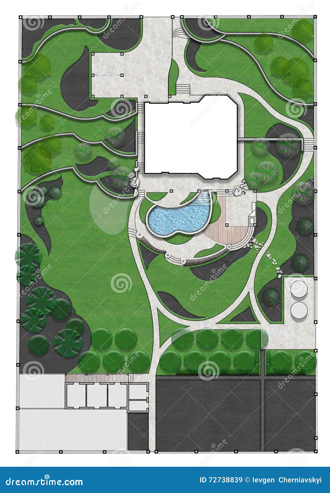 Modellerend Algemeen Plan, 2D Schets Stock Illustratie - Illustration ...
