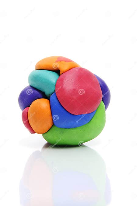 Modelling clay ball stock image. Image of beauty, creativity - 14484033