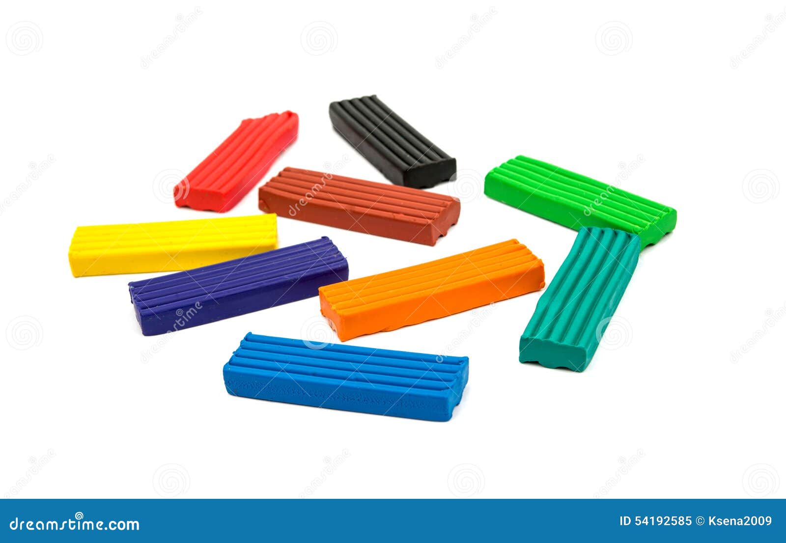 A Modelling Clay Ball of Different Colors Stock Image - Image of ...