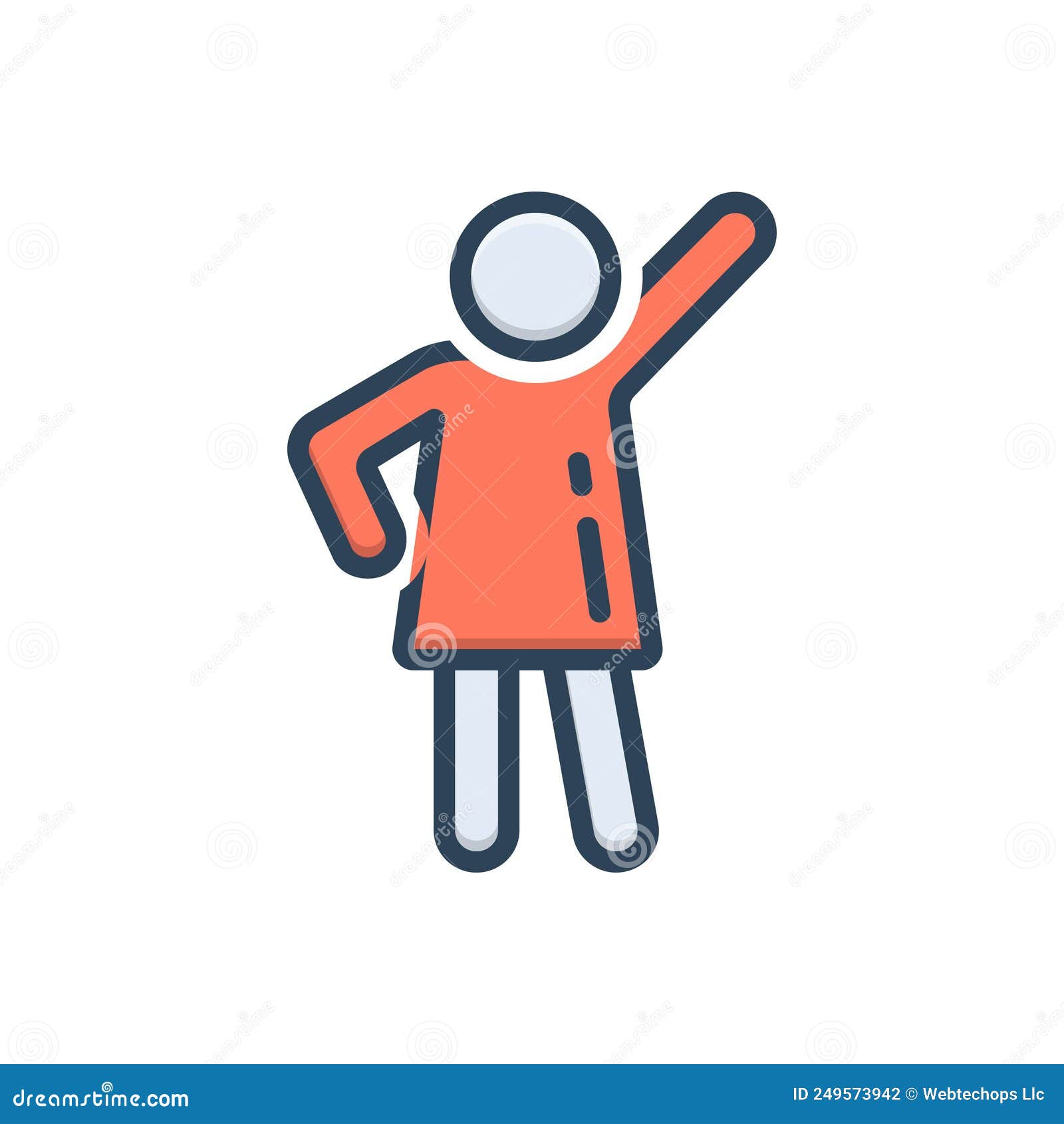 Color Illustration Icon for Modelling, Fashion Model and Pose Stock ...