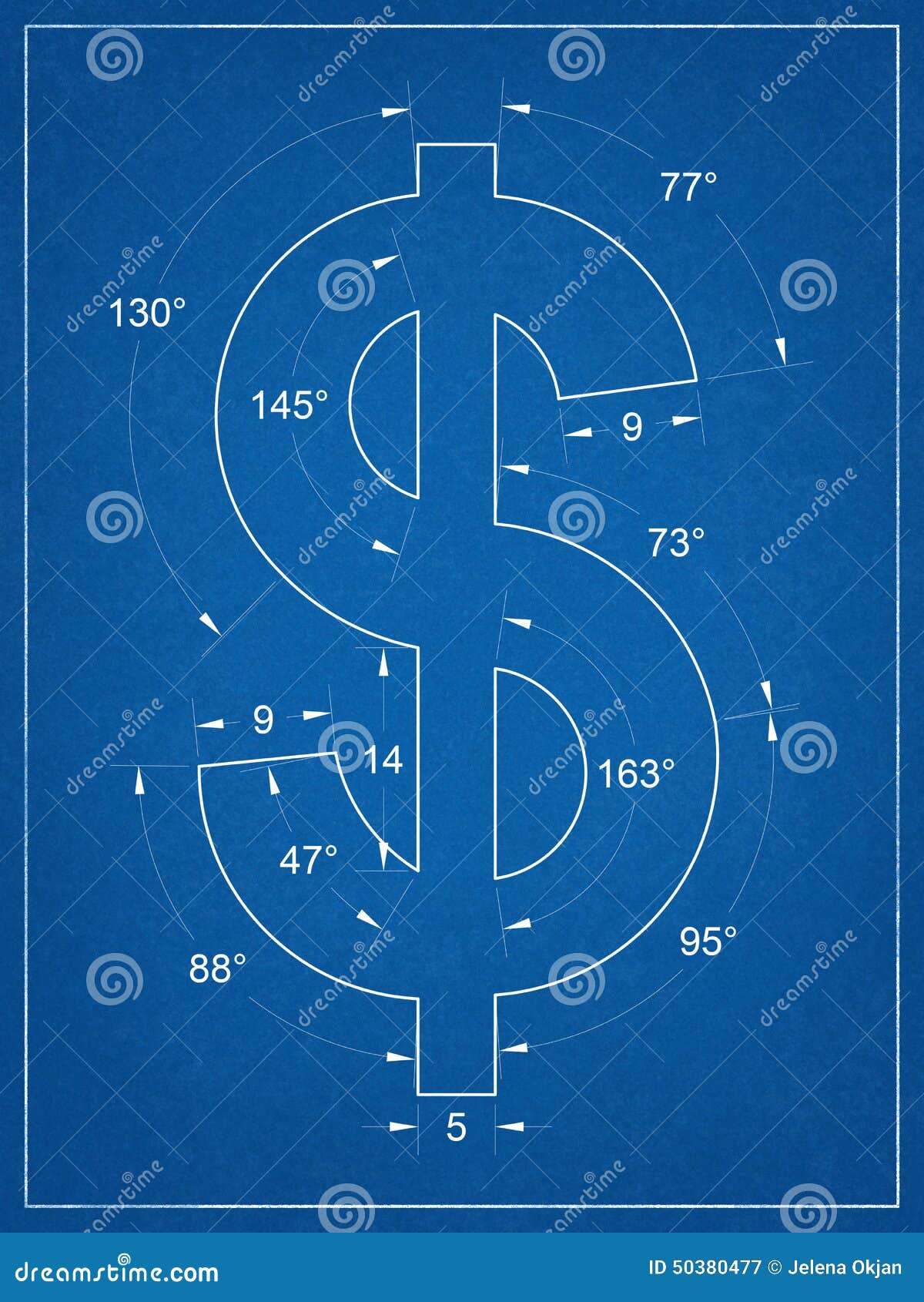 Modello Americano Di Simbolo Del Dollaro Illustrazione di Stock ...
