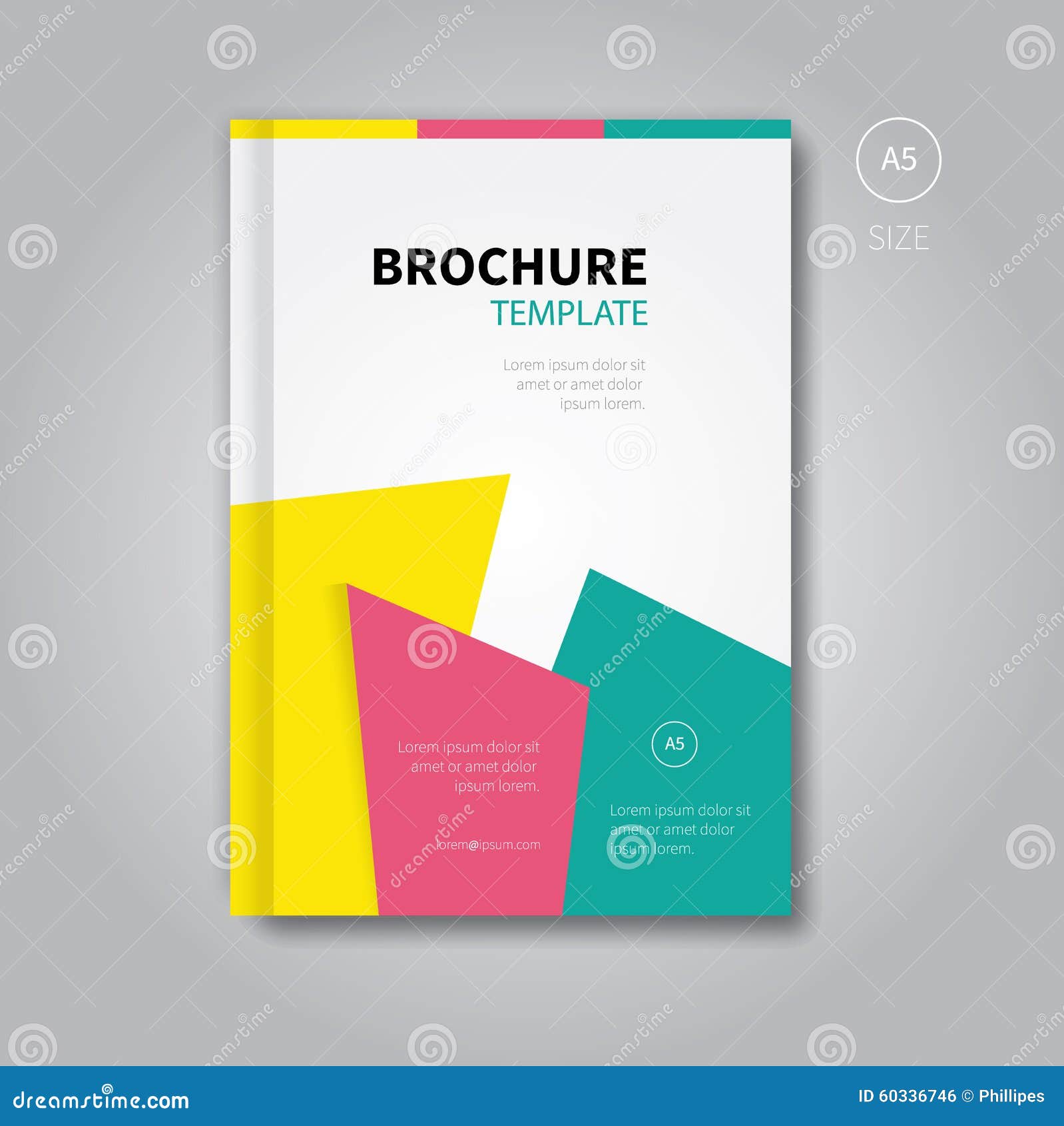 Modello Astratto Della Copertina Di Libro O Dell'opuscolo Illustrazione ...