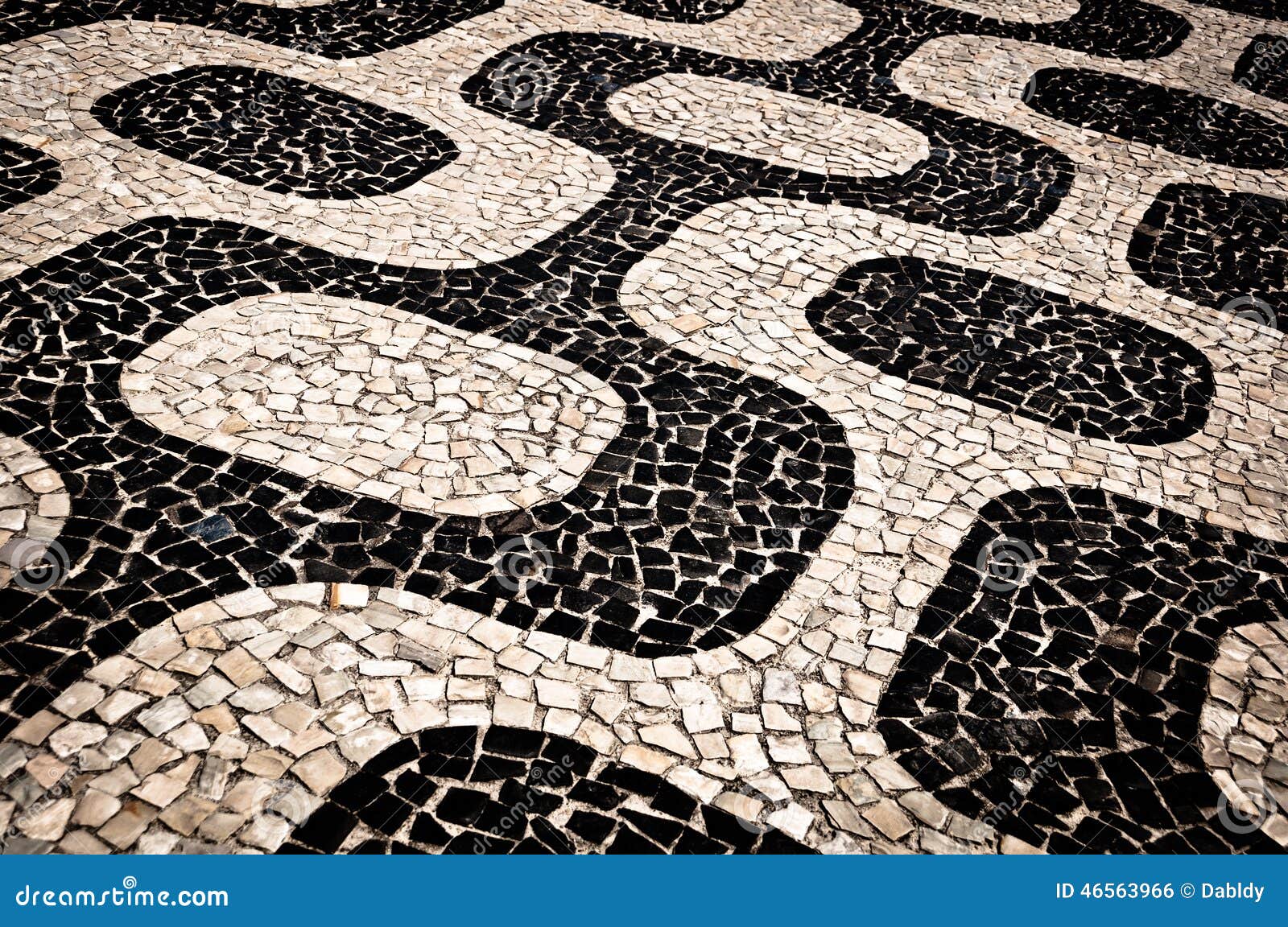 Modello Del Marciapiede Di Ipanema Fotografia Stock - Immagine di ...