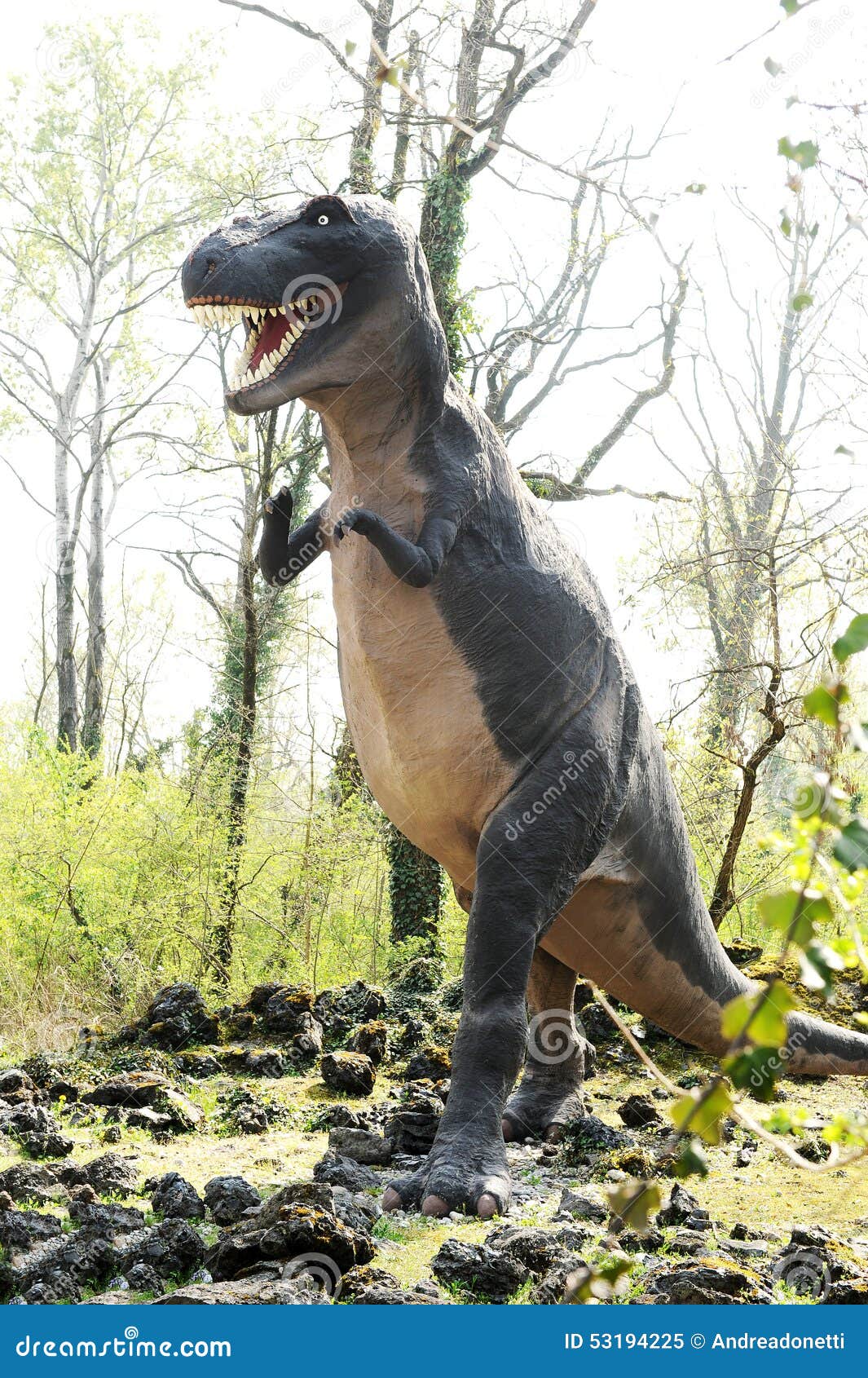 Modello Del Tirannosauro Rex Dinosaur Outdoors Immagine Editoriale ...