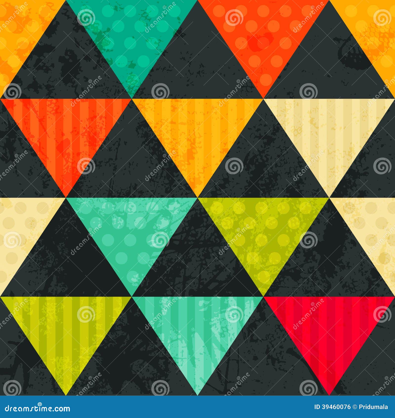 Modello Delle Forme Geometriche. Triangles.Texture Con Flusso Di Spec ...