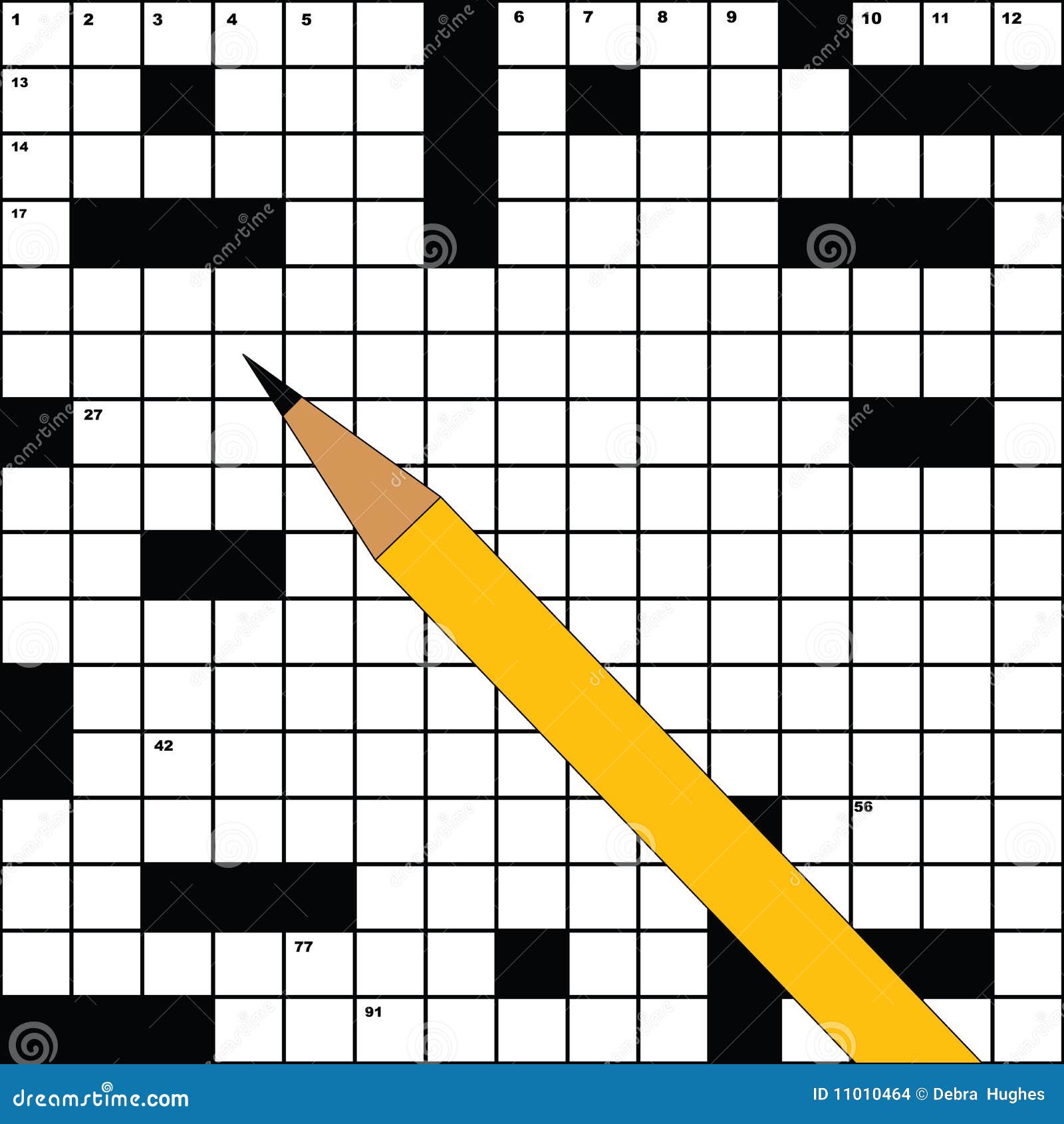 Modello Delle Parole Incrociate Illustrazione Vettoriale ...