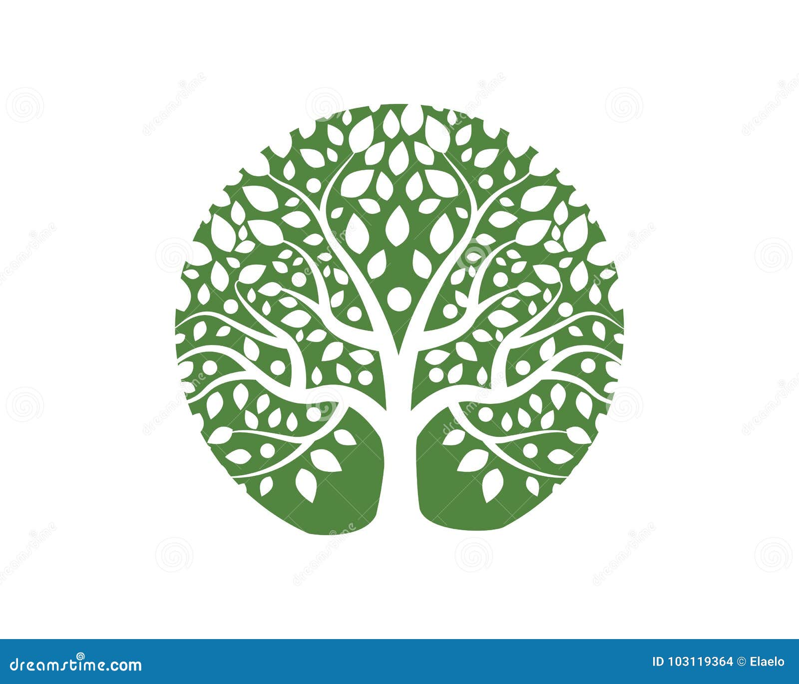 Modello Di Logo Dell'icona Dell'albero Illustrazione Vettoriale ...