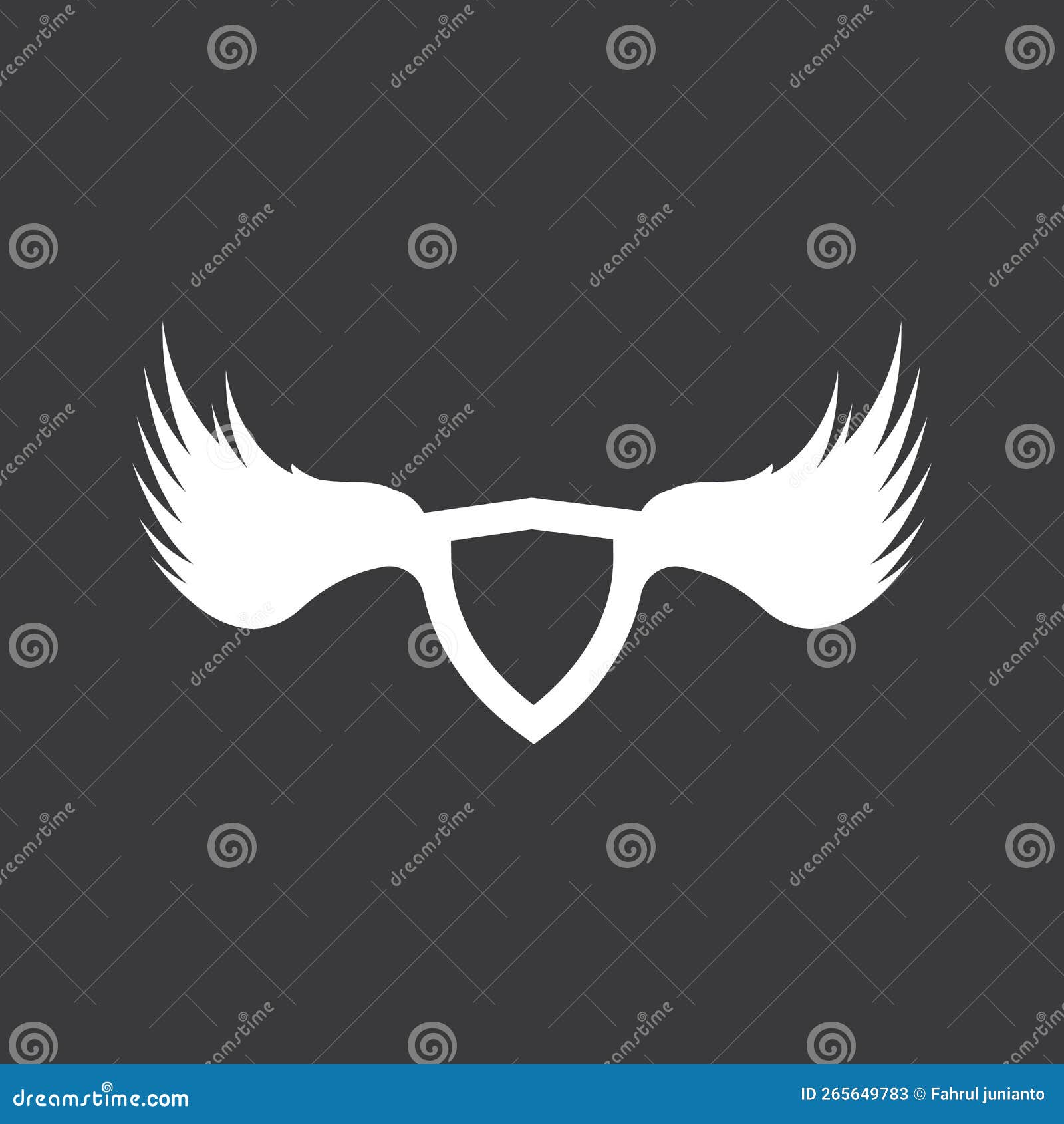 Modello Di Logotipo Per Il Logo Delle Ali Di Uccello Illustrazione di ...