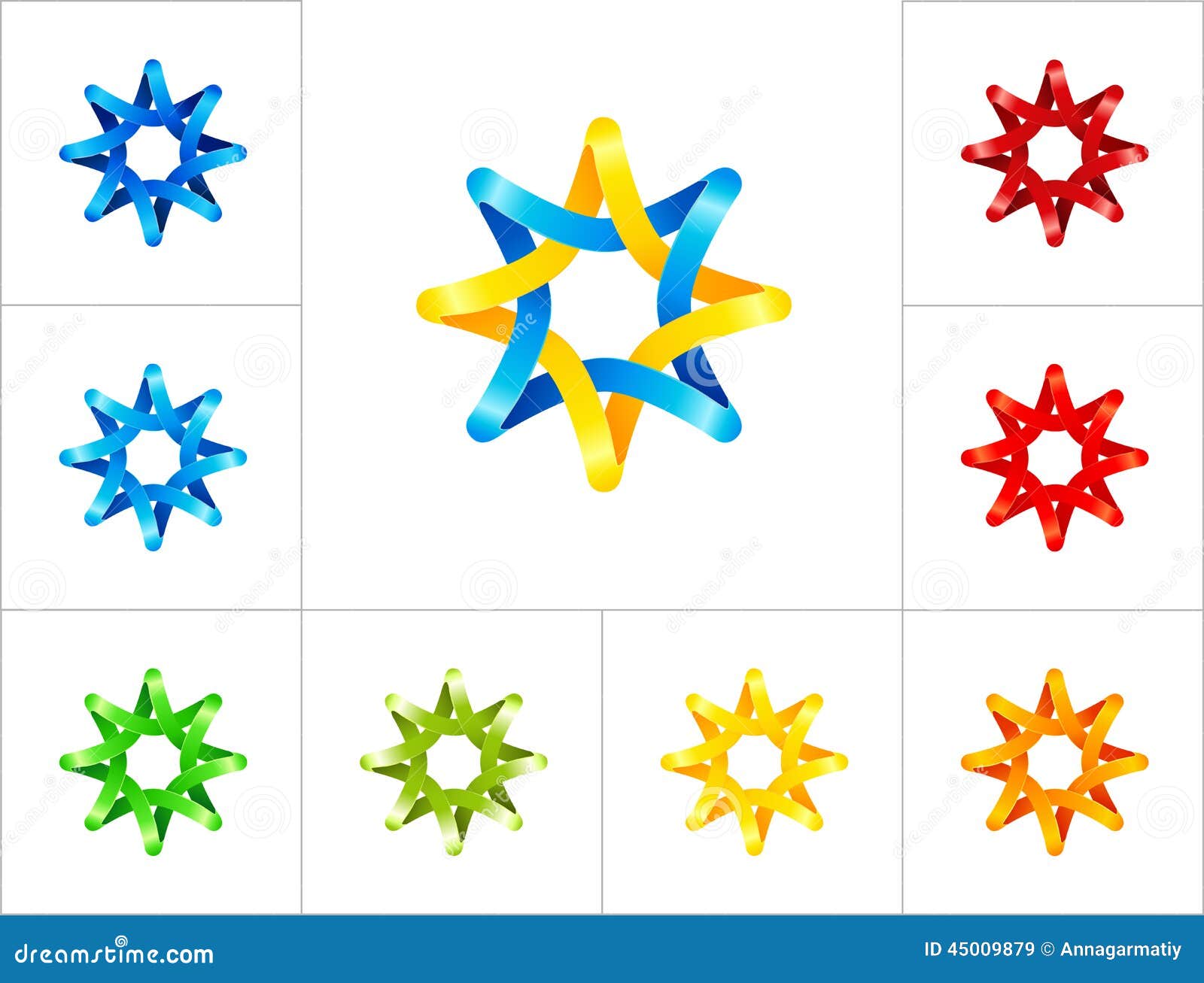Modello Di Progettazione Di Logo Della Stella Illustrazione Vettoriale ...