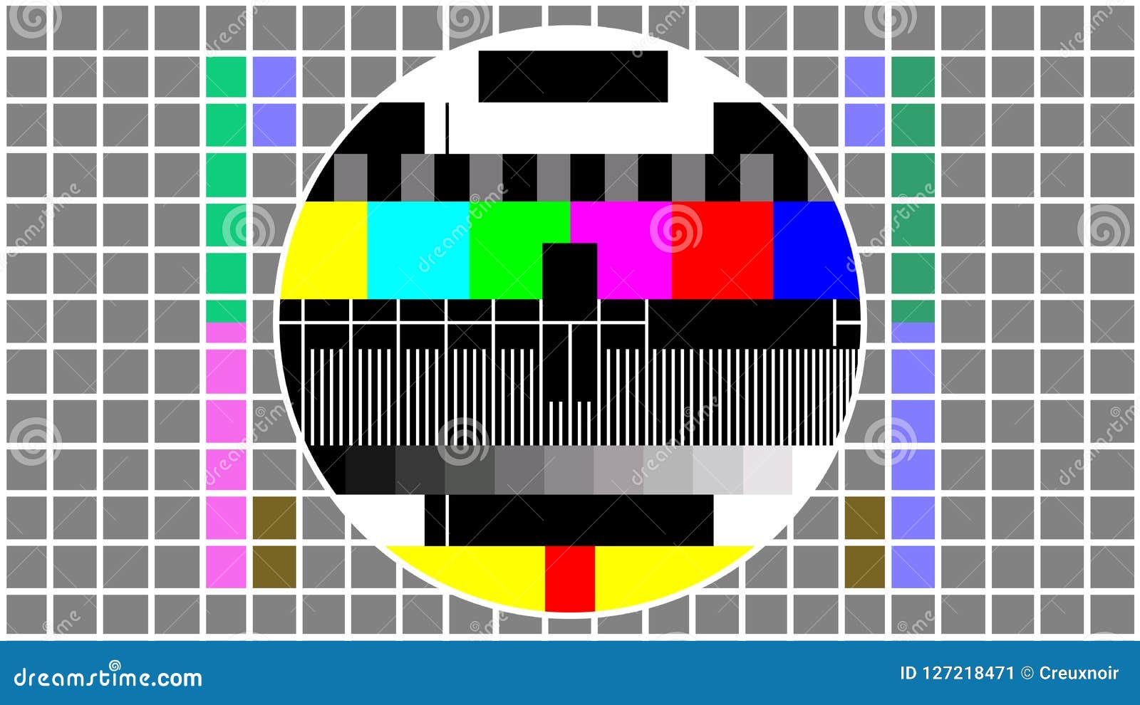 Modello Di Prova Di Colore Dello Schermo Della Televisione ...