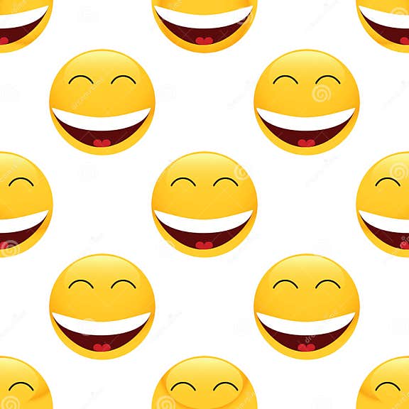 Modello Di Risata Dell'emoticon Illustrazione Vettoriale ...