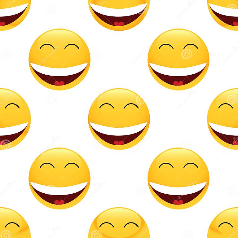 Modello Di Risata Dell'emoticon Illustrazione Vettoriale ...