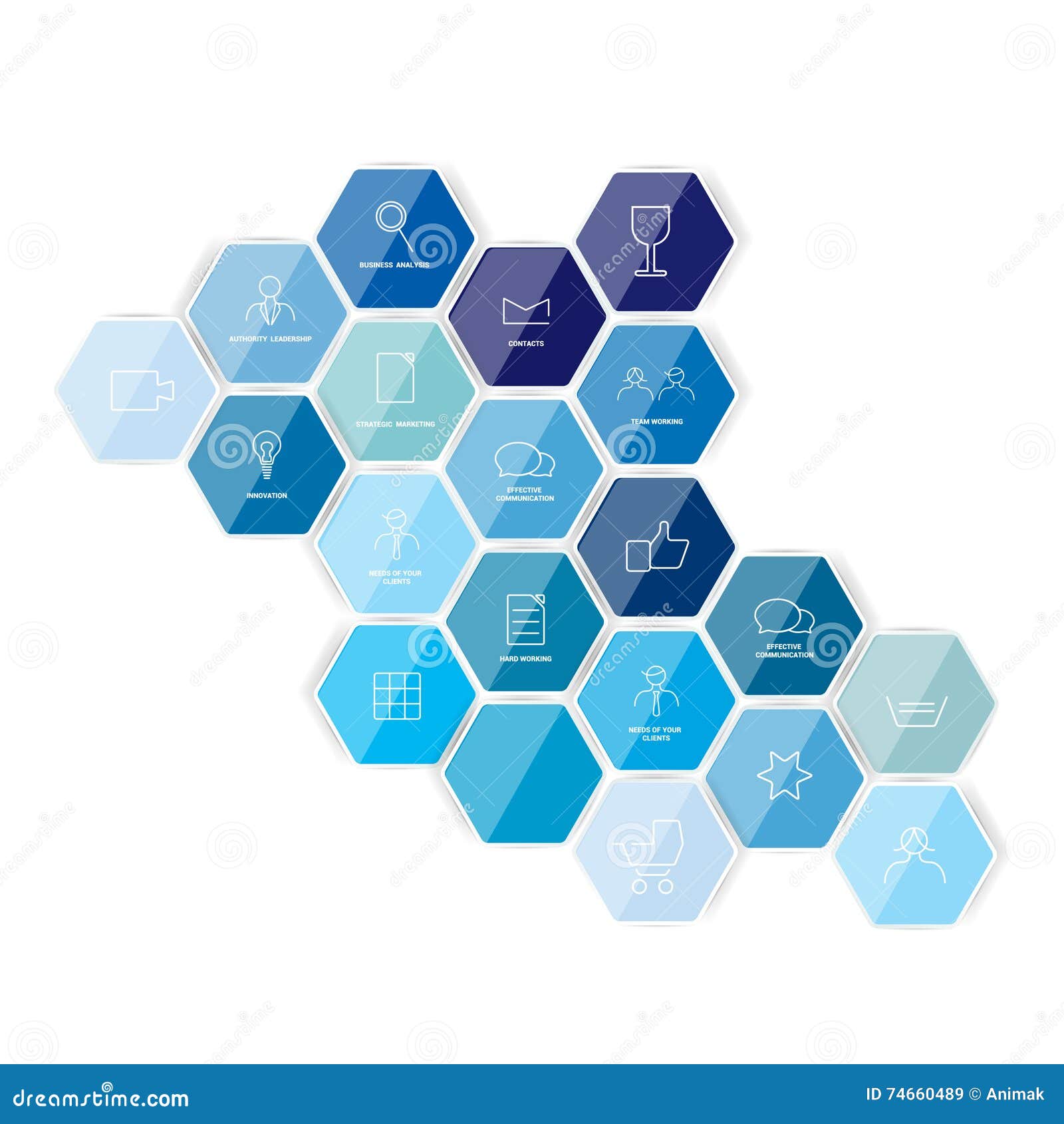 Modello Esagonale Dell'icona Vettore Illustrazione Vettoriale ...