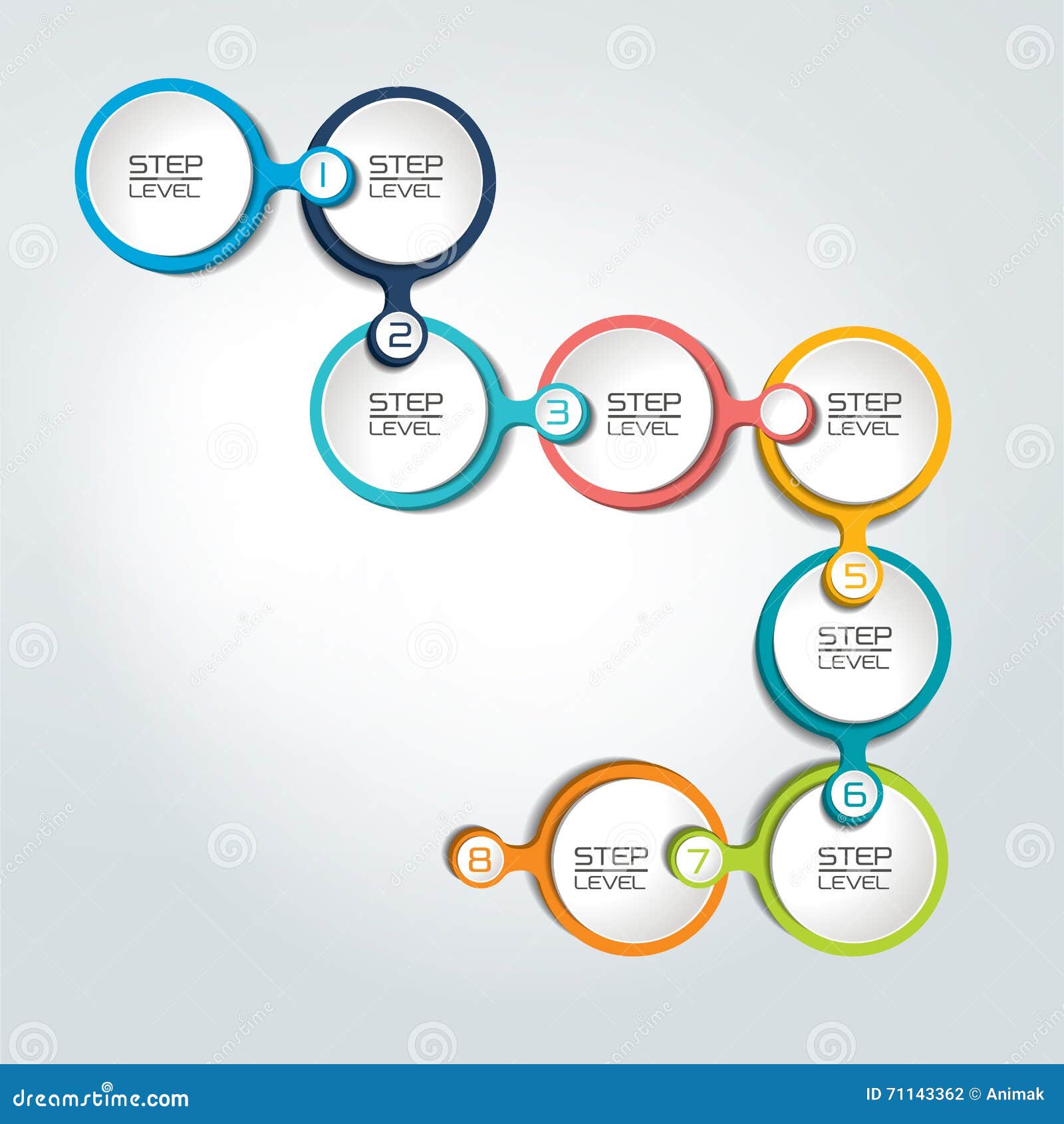 Modello Graduale, Grafico, Diagramma, Schema, Infographic Illustrazione ...