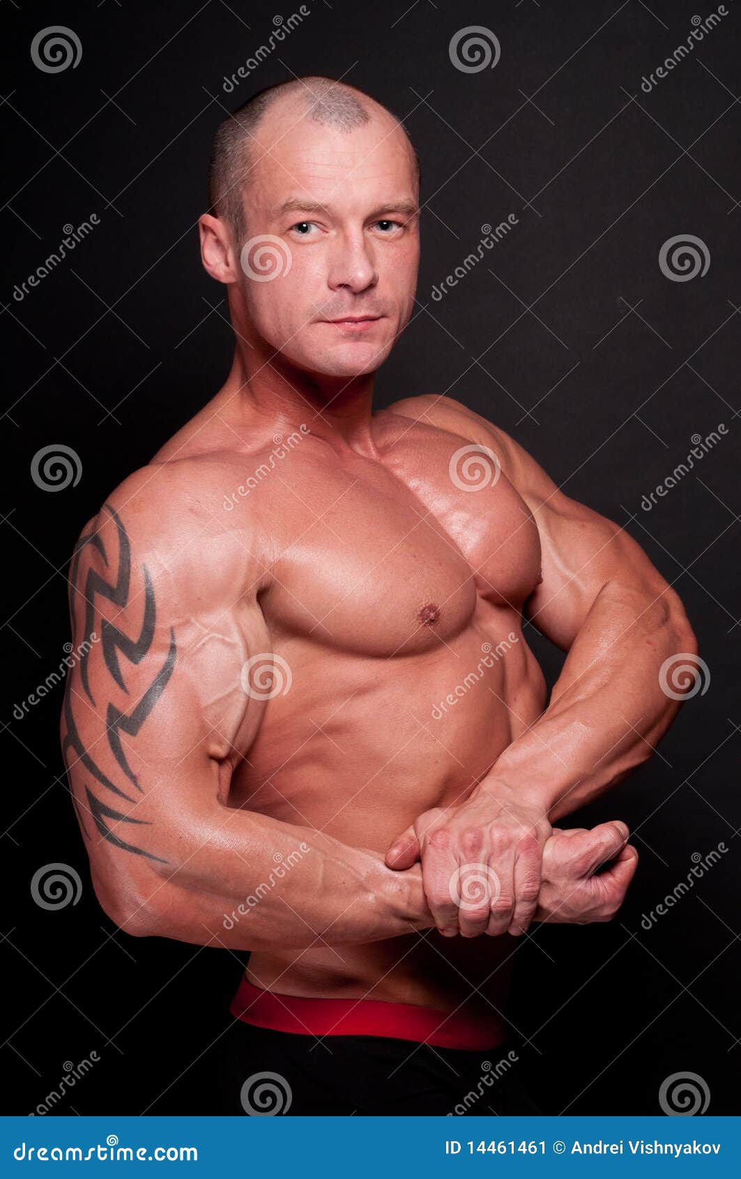 Modello maschio muscoloso immagine stock. Immagine di modificato - 14461461
