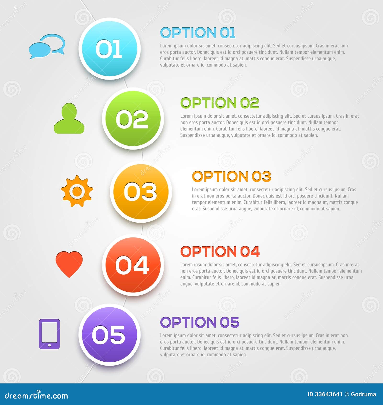 Modello Moderno Di Opzioni Di Infographics. Illustrazione Vettoriale ...