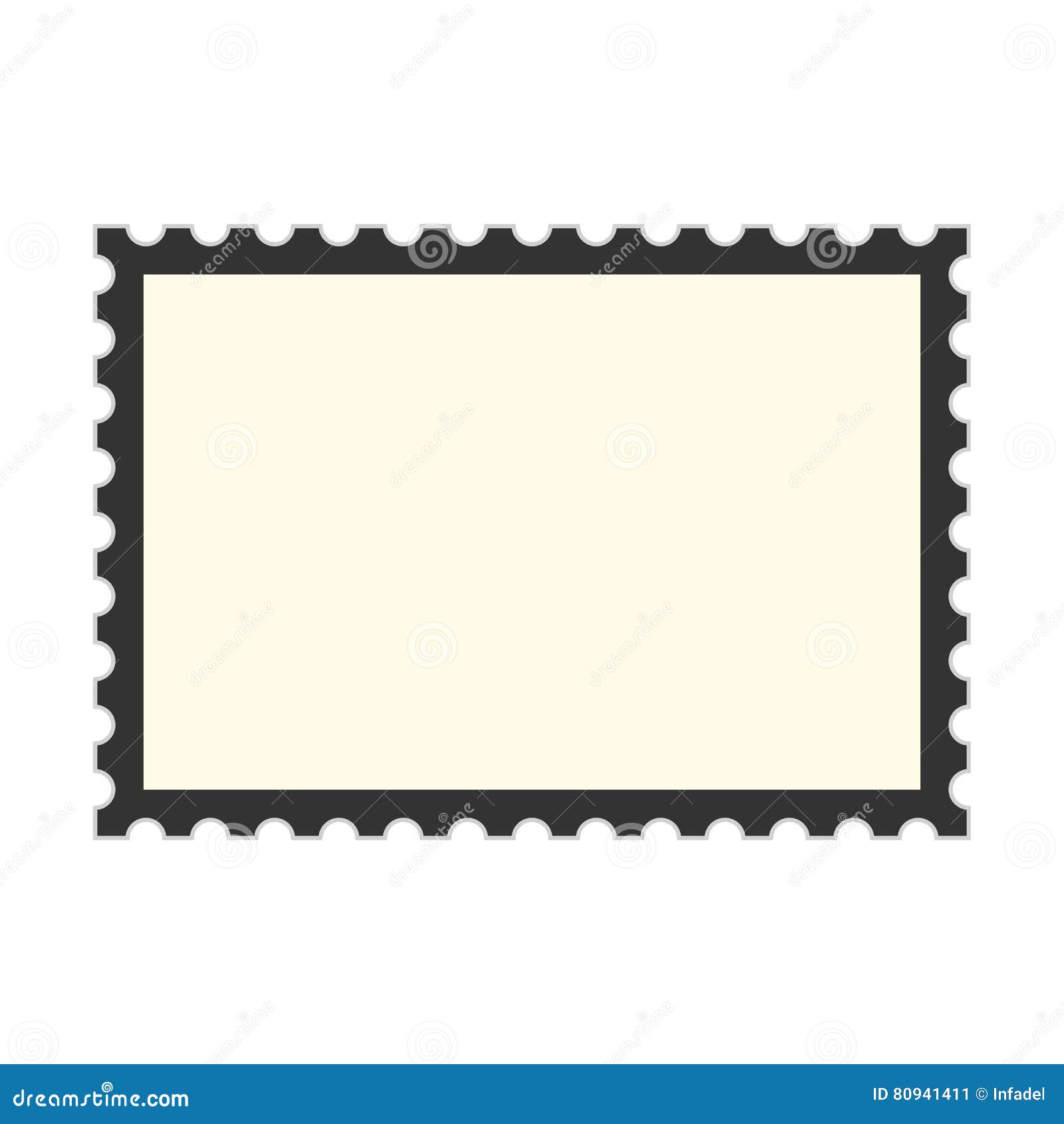 Modello Nero Del Francobollo Illustrazione Vettoriale - Illustrazione ...
