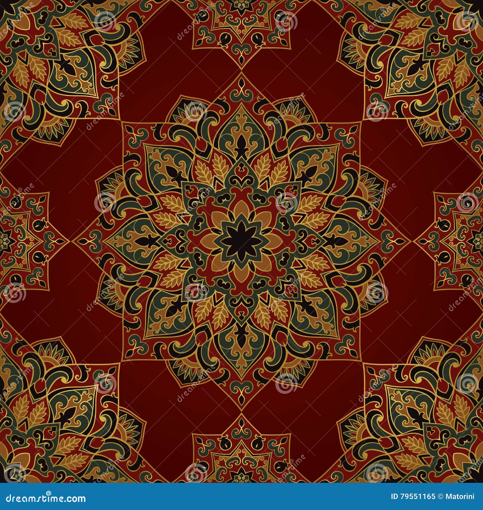 Modello Simbolico Delle Mandale Illustrazione di Stock - Illustrazione ...