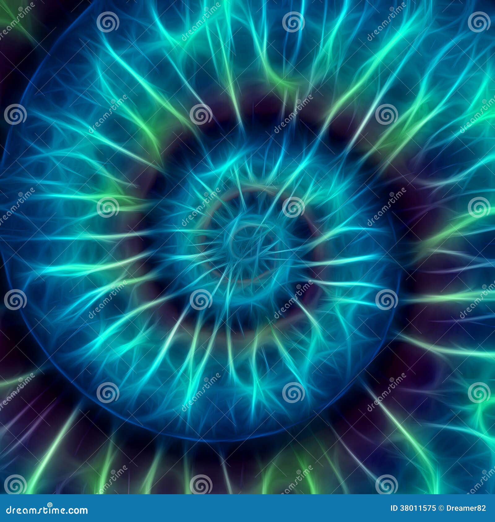 Modello a Spirale Astratto. Modello Di Fibonacci Immagine Stock ...