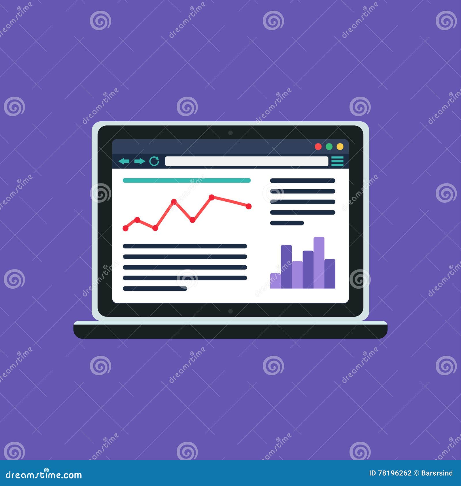 Modello Web Del Sito Di Computer O Del Form Dell'articolo Illustrazione ...