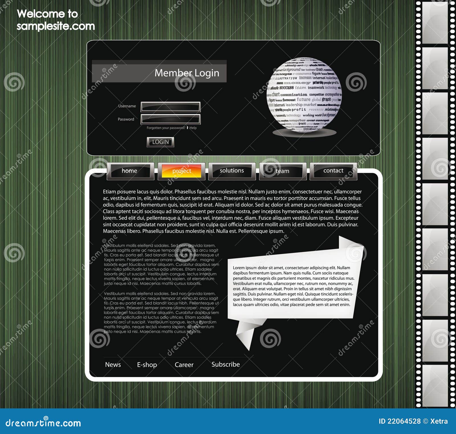 Modelo 55 Del Diseño Del Web Site Ilustración del Vector - Ilustración ...